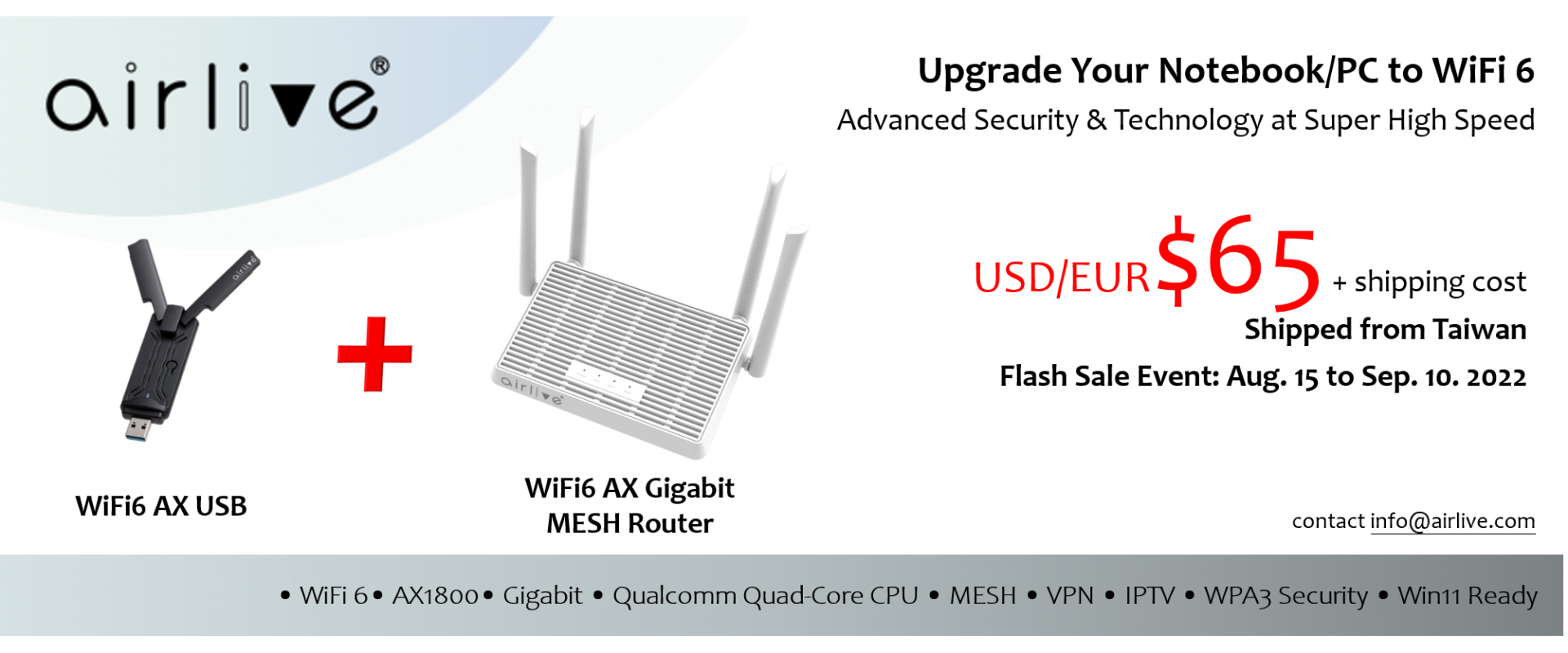 wifi6 MESH Router|AirLive|Managed Switch|5G|Your best choice of Smart Network Solution